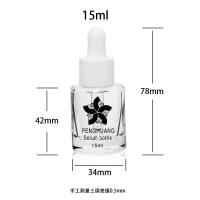 China Luxury Cosmetic Packaging Empty Clear Skincare 15ml Serum Glass Dropper Essential Oil Bottle with Pipette for sale