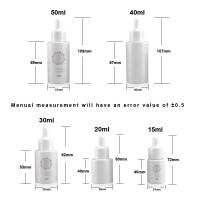 China 30ml 40ml 50ml Essential Oil Bottle Dropper Glass Serum Bottle Cosmetic Packaging for sale