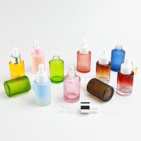 China 30ml Frosted Glass Serum Dropper Bottles Essential Oil Face Cream Packaging for sale