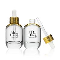 China Liquid Serum Dropper Bottles Cosmetic Packing Hot Stamping for sale