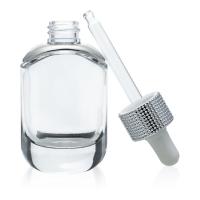China 30ml Glass Serum Dropper Bottle Cosmetic Packaging with Hot Stamping for sale