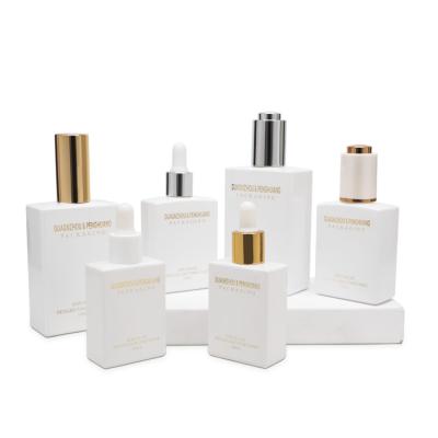 China 30ml 100ml Glass Serum Dropper Bottles Customized Color Painting for sale