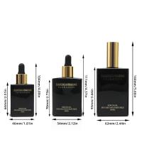 China Serum Glass Essential Oil Dropper Bottle 100ml Square Shape for sale