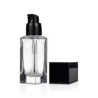 China Pump Head ETC Glass Liquid Foundation Bottles Recyclable Cosmetic Packaging for sale