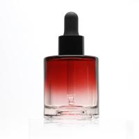 China Luxury Fat 40ml Glass Liquid Foundation Bottles Round Colored for sale