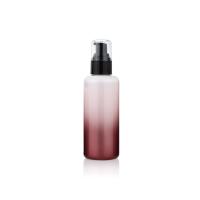 China 50ml 100ml Empty Round Gradient Lotion Glass Bottle Set for sale