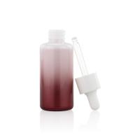 China 50ml 100ml Empty Round Gradient Lotion Glass Bottle Set for sale