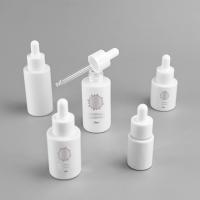 China Essential Oil Serum Clear Frosted Color Glass Dropper Bottle 30ml 20ml for sale