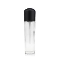 China Pump Sprayer Liquid Foundation Glass Bottle Long Shape 55ml for sale