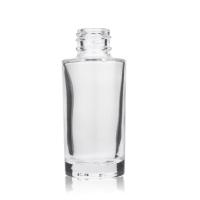 China 30ml Clear Glass Bottle with Black Screw Cap for Liquid Foundation Packaging for sale