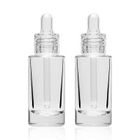 China Clear Glass Dropper Bottle Cosmetic Container 30ml Clear Glass Bottle for sale