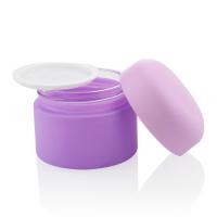 China Body Cream Cosmetic Packaging Jar Matte Purple Pink Color 15g 20g 30g 50g 100g for sale