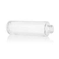 China Cosmetic Clear Glass Lotion Sprayer Pump Bottle With Cap Gold Line Pump for sale