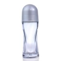 China 50ml Glass Roller Bottle Glass Roll On Perfume Bottles for Essential Oils for sale