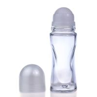 China 50ml Glass Roller Bottle Glass Roll On Perfume Bottles for Essential Oils for sale
