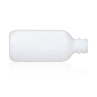 China Empty White Ceramic Boston Glass Bottle Cosmetic Packaging for sale
