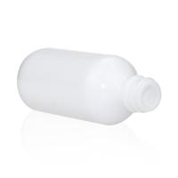 China Empty White Ceramic Boston Glass Bottle Cosmetic Packaging for sale