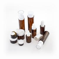 China Cosmetic Glass Cream Lotion Pump Spray Bottle Set Empty Skincare Packaging for sale