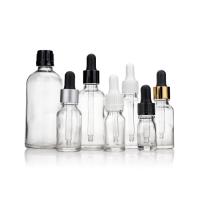 China Gold Sliver White Black Dropper Oil Glass Bottle Transparent 5ml For Personal Care for sale