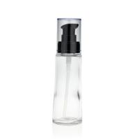 China 50ml Liquid Foundation Bottle Screen Printing With Clear Cap for sale