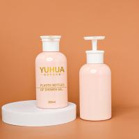 China 360ml 12oz Plastic Round Bottle With Lotion Pump 28/410 for sale