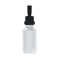 China 5ml Clear Aluminum Dropper Bottle Round Shaped for sale