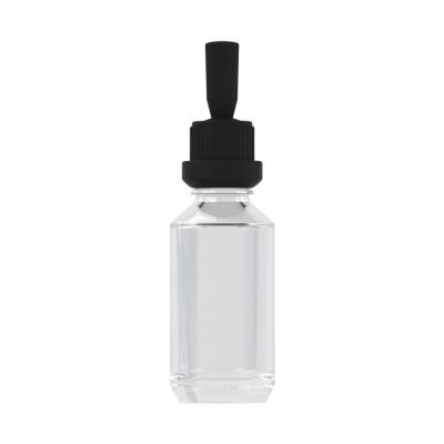 China 5ml Clear Aluminum Dropper Bottle Round Shaped for sale