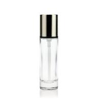 China Cosmetics Packaging 30ml Liquid Foundation Glass Bottle With Pump for sale