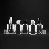 China Cosmetic Fine Mist Mini PET Spray Bottle 60ml Octagonal Shaped Refillable for sale