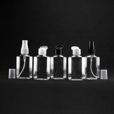 China Cosmetic Fine Mist Mini PET Spray Bottle 60ml Octagonal Shaped Refillable for sale