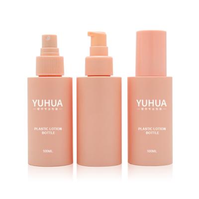 China Cosmetic Packaging Spray 100ml Pump Bottle Empty Pink for Hand Sanitizer for sale