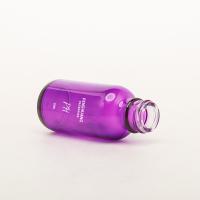 China 30ml Amber Boston Bottle White Pump Sprayer Glass Essential Oil Bottle for sale