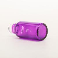 China 30ml Amber Boston Bottle White Pump Sprayer Glass Essential Oil Bottle for sale
