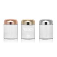 China Long Straight Cylinder Cosmetic Glass Jar 100g Capsule Canning Container for sale