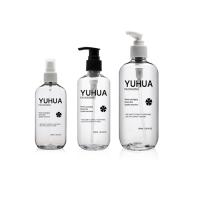 China 250ml 300ml 500ml PET Shampoo Bottles Clear Plastic Spray Bottle With Pump for sale