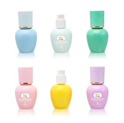 China wholesale 30ml glass foundation bottle Luxury Custom 30ml Essential Oil Bottle Empty Frosted Glass Serum Dropper Bottle for sale