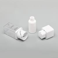 China PET Plastic Round Double Wall Bottle Transparent 15ml 30ml 50ml With Pump for sale