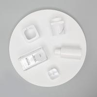 China PET Plastic Round Double Wall Bottle Transparent 15ml 30ml 50ml With Pump for sale