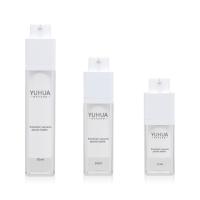 China Liquid Foundation Dispenser PET Plastic Bottle Transparent Double Wall 15ml 30ml 50ml for sale
