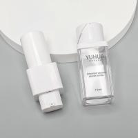 China Liquid Foundation Dispenser PET Plastic Bottle Transparent Double Wall 15ml 30ml 50ml for sale