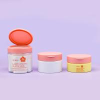 China Big Size Plastic Jar Container With Flip Cover Sample Available Wholesale Price 180ml 240ml 300ml for sale