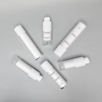 China Airless Round Shape Double Wall PET Plastic Bottle 15ml 30ml 50ml Transparent for sale