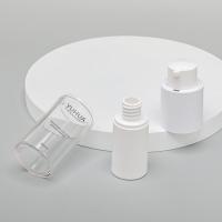China Airless Round Shape Double Wall PET Plastic Bottle 15ml 30ml 50ml Transparent for sale