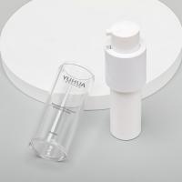 China Airless Round Shape Double Wall PET Plastic Bottle 15ml 30ml 50ml Transparent for sale