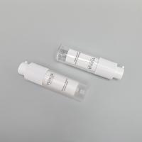 China Airless Round Shape Double Wall PET Plastic Bottle 15ml 30ml 50ml Transparent for sale
