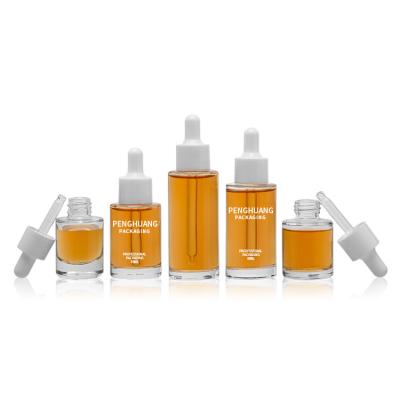 China MSDS 30ml Serum Dropper Bottles With Plastic Pipe Tube Customized Color for sale