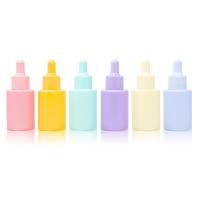 China OEM Yellow Color Serum Glass Bottles Oil Dropper Packaging for sale
