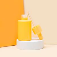 China OEM Yellow Color Serum Glass Bottles Oil Dropper Packaging for sale
