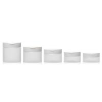 China 180g 240g 300g Custom Logo Plastic Packaging Cream Jars For Body Butter Face Cream for sale