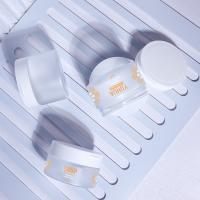 China 180g Custom Logo Wide Mouth Round Plastic Packaging Body Scrub Jar With Screw Cap for sale